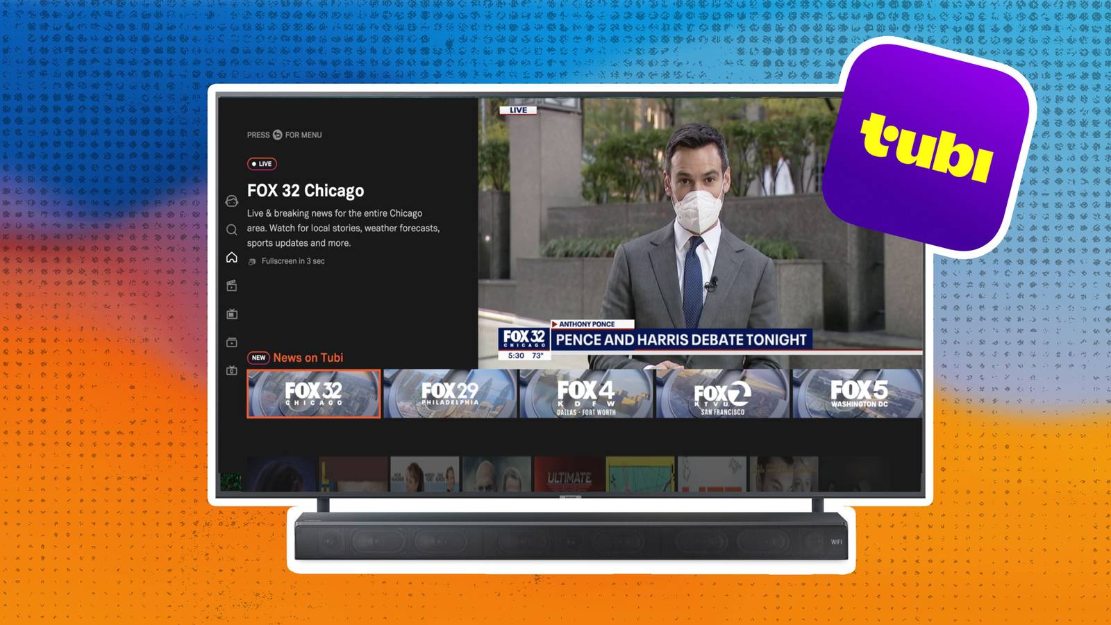 How to access local TV channels on Tubi