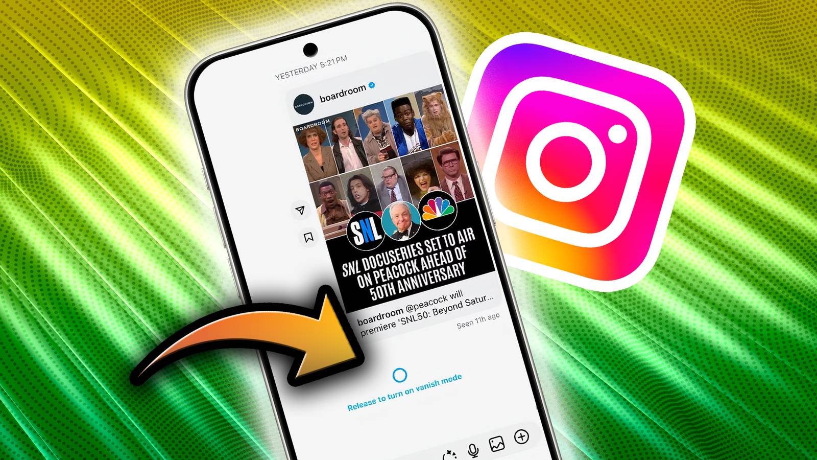 How to use instagram vanish mode