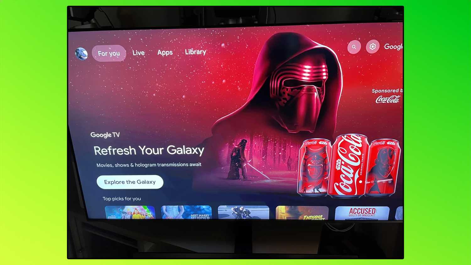 Google TV users frustrated with unwelcome addition to refreshed interface