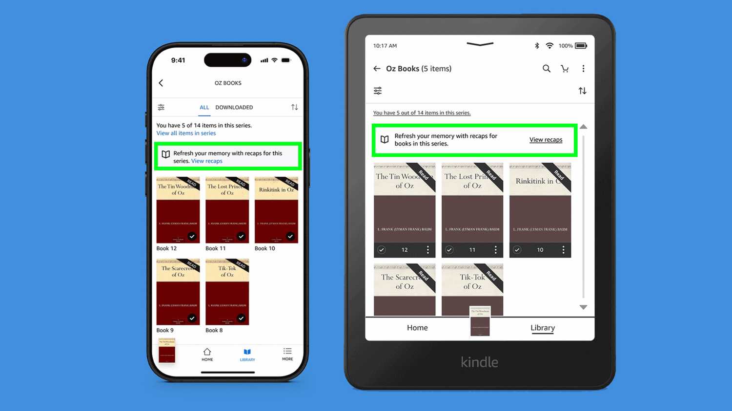The Kindle iOS app just added a clever way to jog your memory