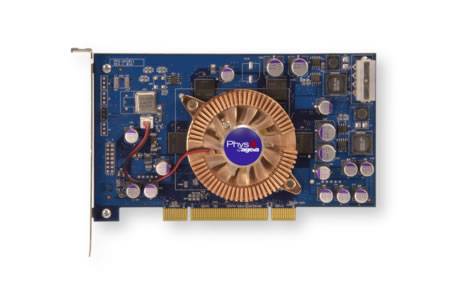 AGEIA PhysX PPU graphics card