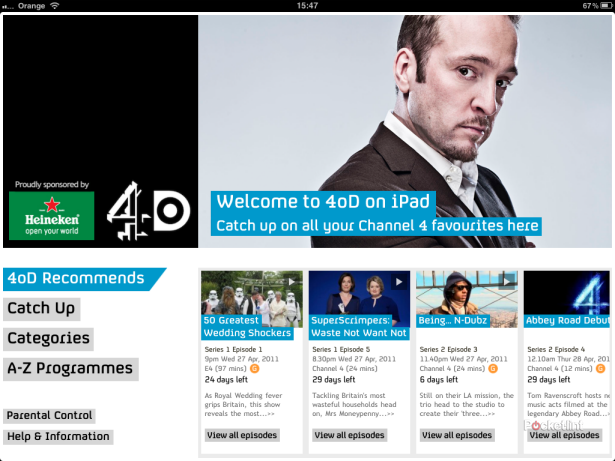 4oD Catch Up comes to iPad, we go hands-on