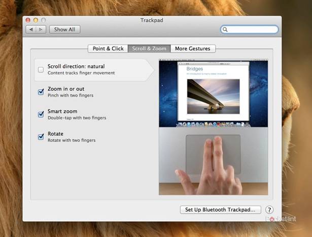 How to turn off natural scrolling in Mac OS X Lion