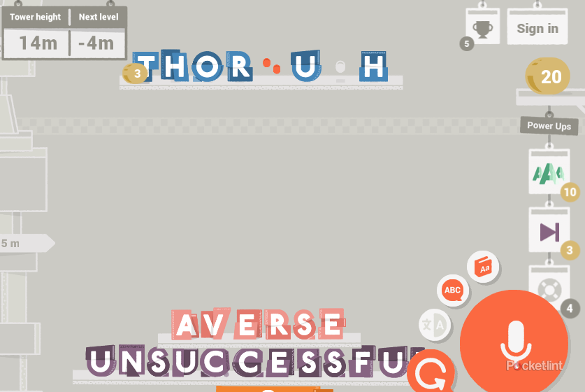 Google's Spell Up Chrome Experiment is a voice-activated word game that ...