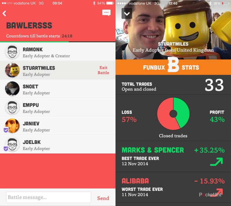 Bux: An iPhone app that makes the stock market a game