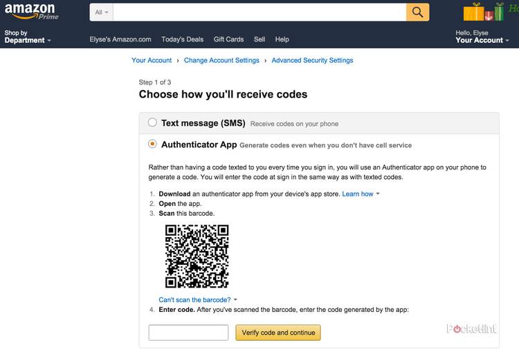 How to enable two-step verification on Amazon