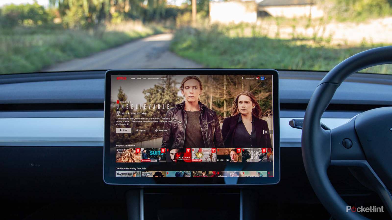Tesla Model 3 actually makes for a great Netflix experience