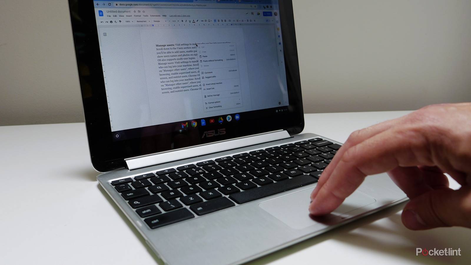 How to right click on a Chromebook