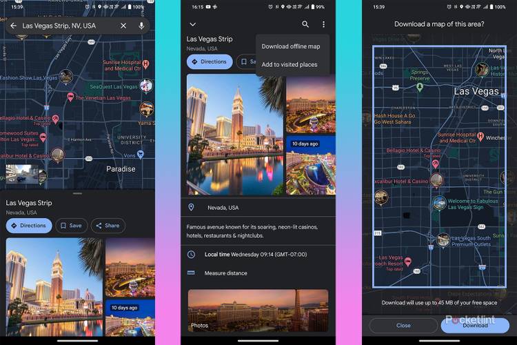 How to download Google Maps directions for offline use