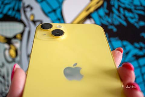 This is the Yellow Apple iPhone 14 in the flesh