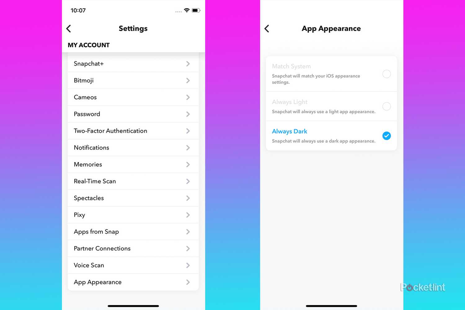 How to turn on Snapchat's dark mode on iPhone and Android
