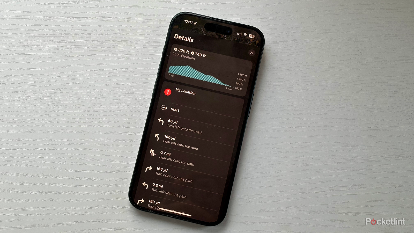 How to easily find elevation in Apple Maps
