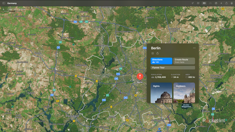 How to easily find elevation in Apple Maps