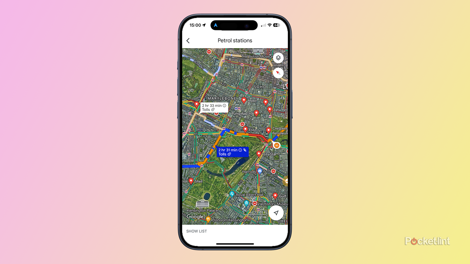 How to use the Google Maps Timeline tool