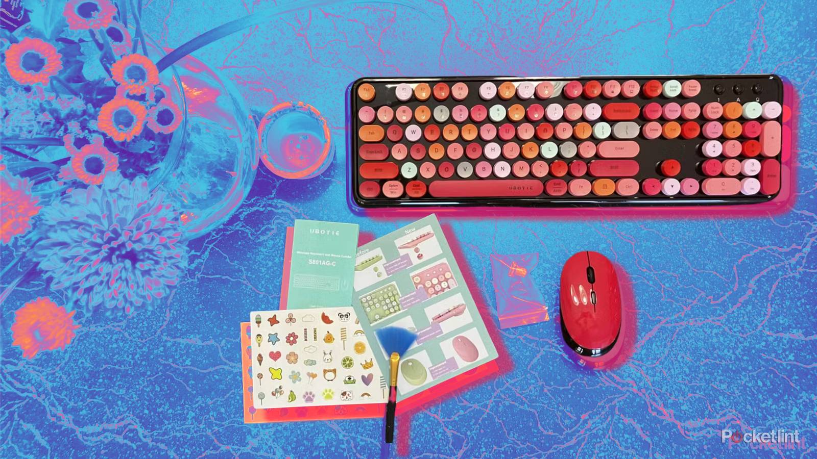 Wireless, colorful, typewriter-style keyboard review