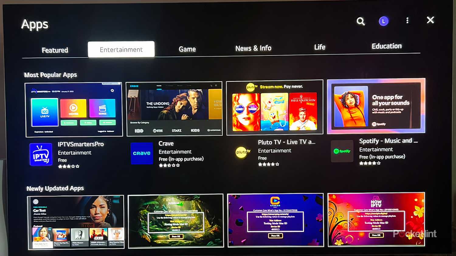 What is LG TV's WebOS hidden menu and how do you access it?