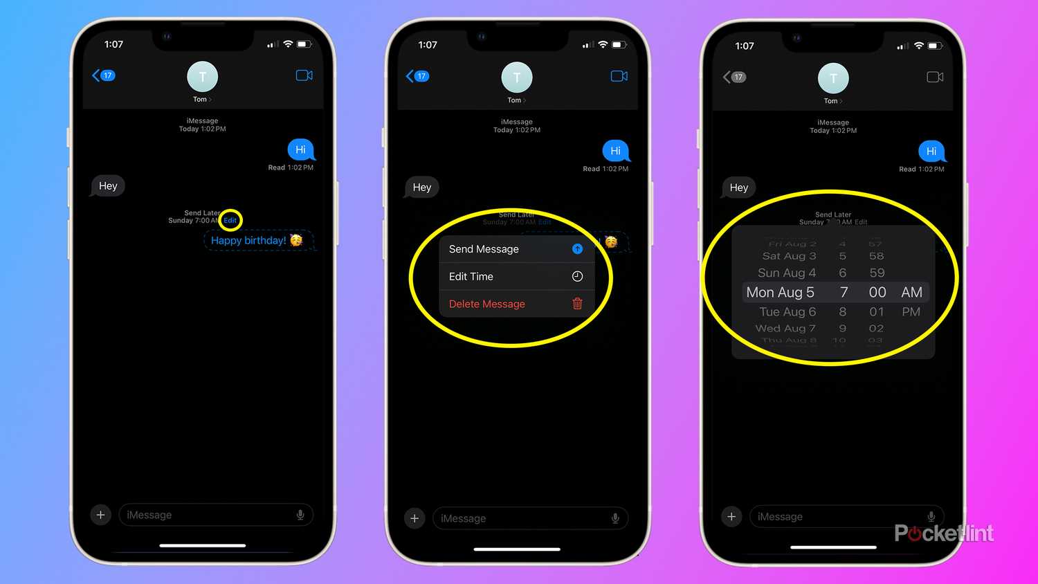 How to schedule a message on iPhone