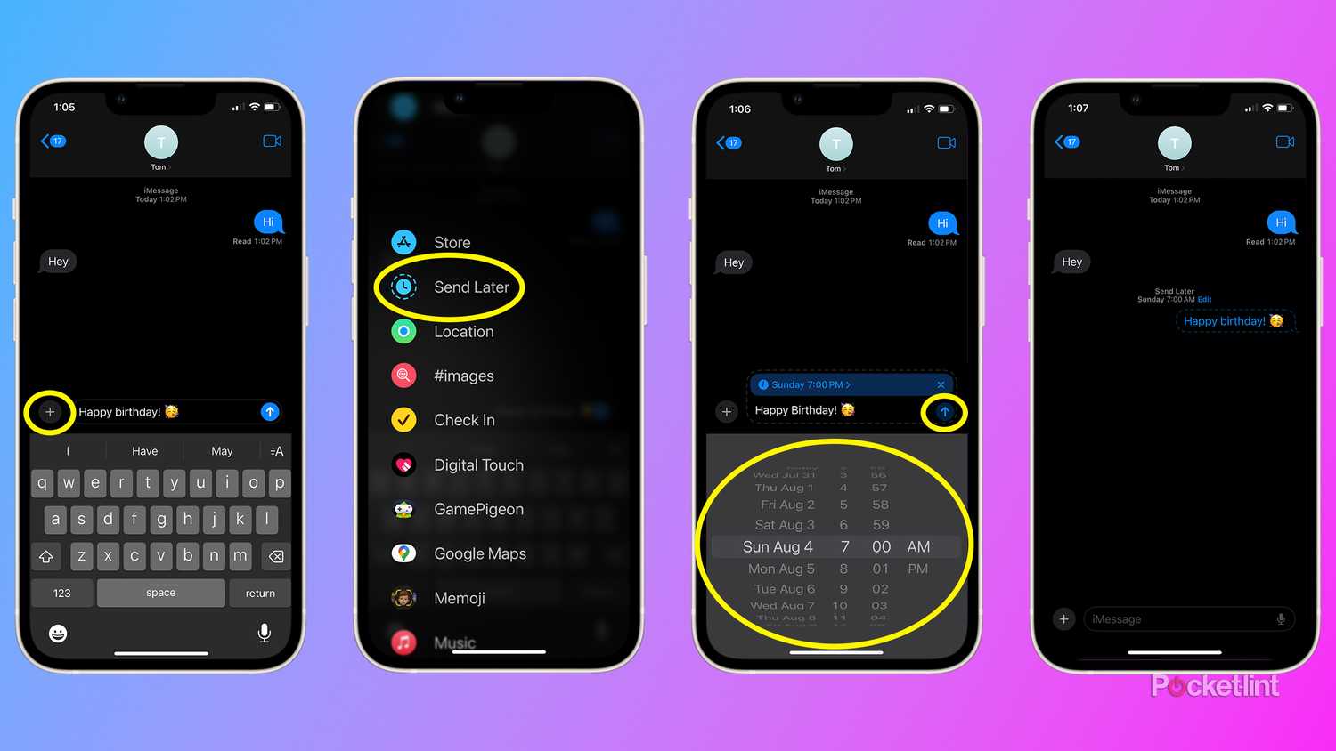 How to schedule a message on iPhone