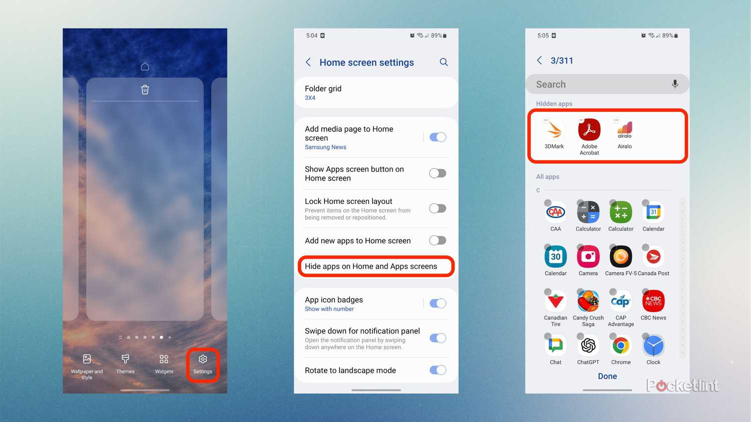 In a couple steps, you can hide any app on your Samsung Galaxy phone
