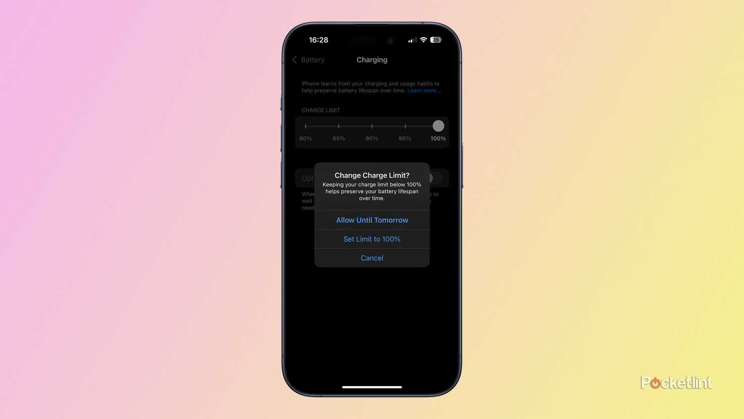 How to set a Charge Limit in iOS 18
