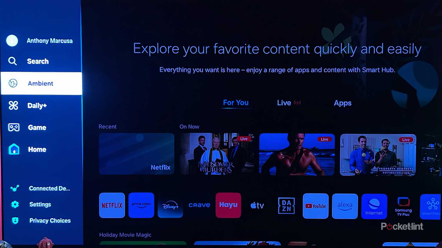 How to use ambient mode on Samsung TV