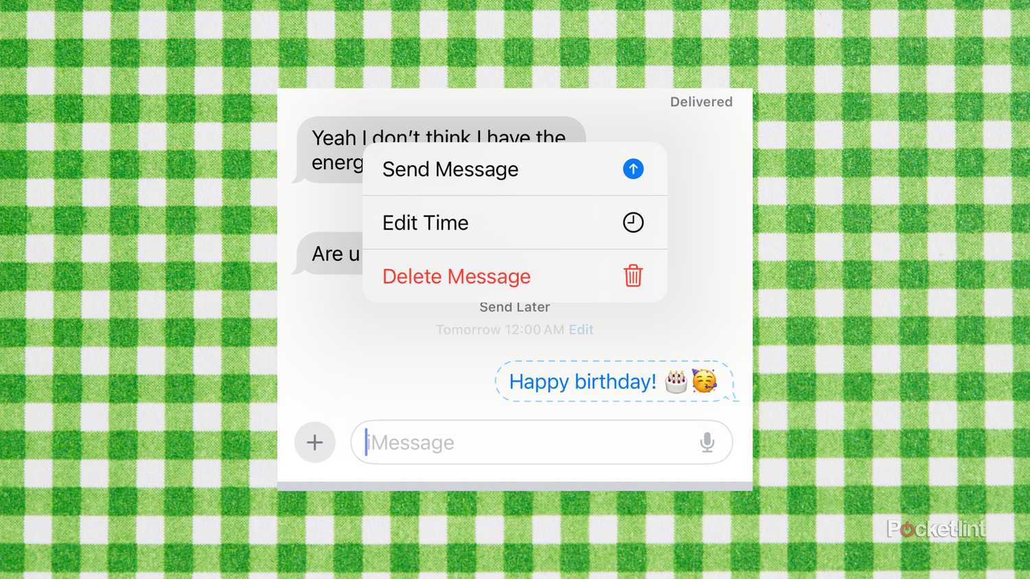 How to schedule iMessages in iOS 18