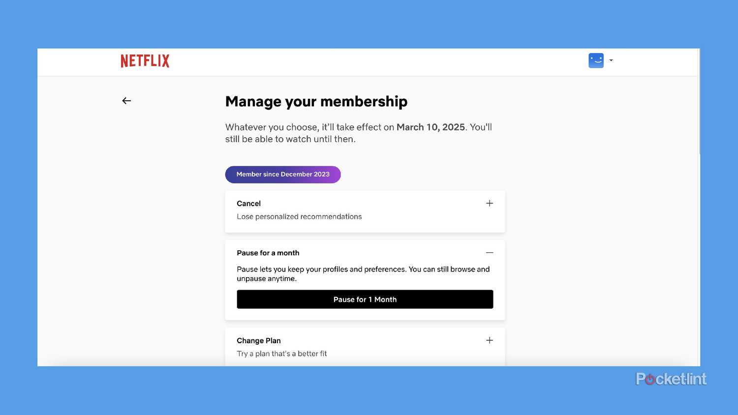 How to pause Netflix subscription