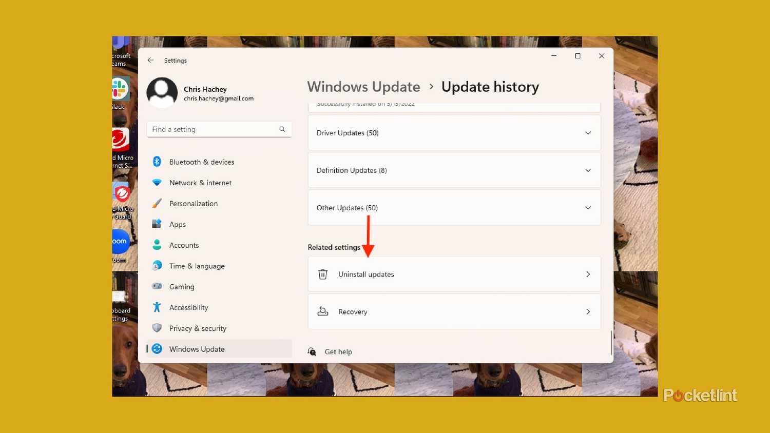 How to uninstall Windows updates