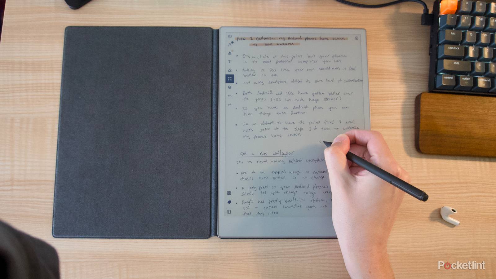 My reMarkable tablet's ability to convert handwriting to text is a problem
