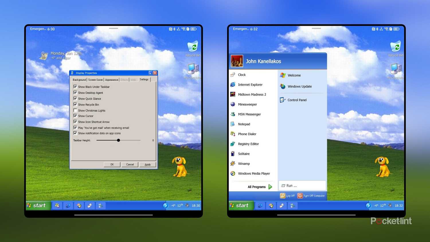 I brought my phone back to the Windows XP golden age with this Android ...